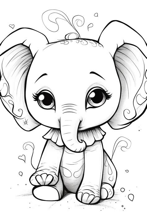 Printable Coloring Pages Elephant King Printables