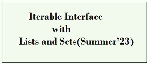 Salesforce Iterable Interface With Lists And Sets Mr Riyas Medium