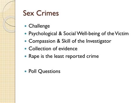 PPT Comprehensive Guide To Sex Crime Investigations PowerPoint Presentation ID
