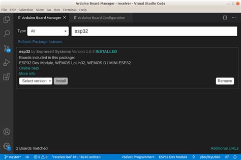 Vscodeにarduino Ideのプラグインを導入し，esp32に書き込む Remmas Laboratory
