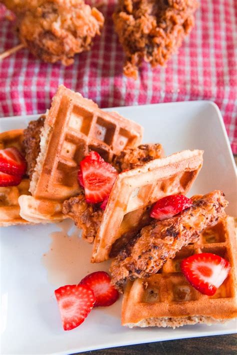 Skillet Fried Chicken And Waffles Dad With A Pan