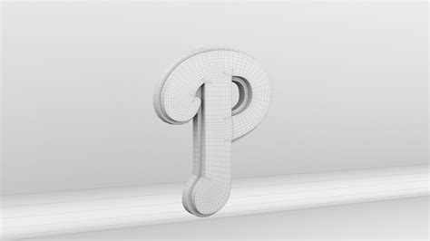 Mlb Philadelphia Phillies V2 Team Logo 3d Model By Guimart