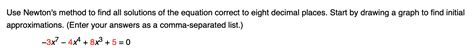 Solved Use Newton S Method To Find All Solutions Of The Chegg Com
