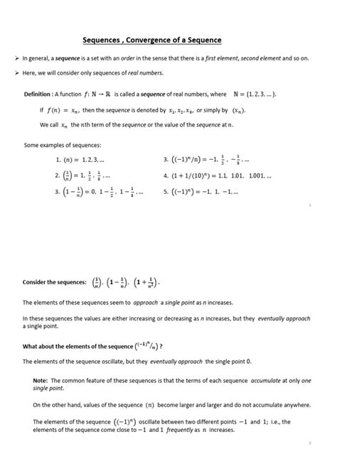 Topic2 Sequence Extended Pdf Limit Mathematics Sequence