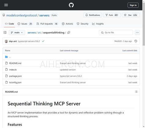 Sequential Thinking MCP Server 一款助力动态反思与问题解决的工具