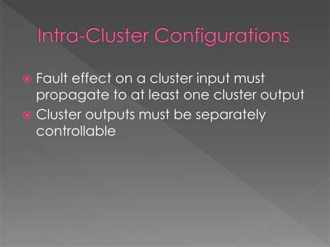 Ppt Testing And Diagnosis Of Interconnect Faults In Cluster Based