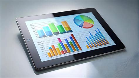 Data Visualization On A Sleek Tablet Unveiling Insights From Business Metrics Ai Generated