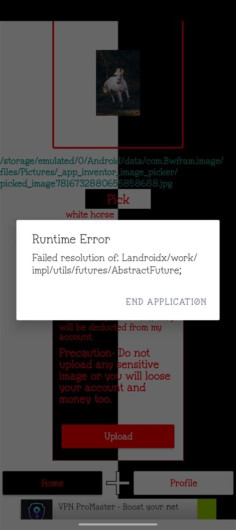 Runtime Error Showing When I Am Uploading Image Discussion Android Builder Community