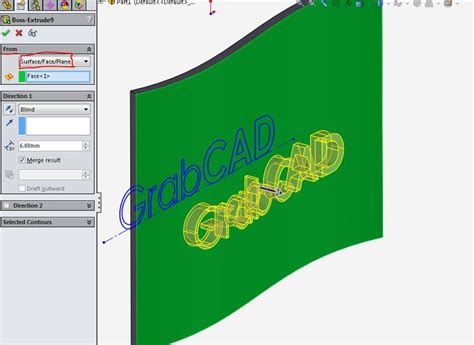 How To Wrap Text To Complex Surface In Solidworks Grabcad Tutorials