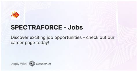 Spectraforce Career Page Jobs