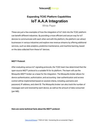 TCXC IoT AAA Integration Whitepaper PDF