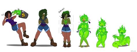 Rule 34 Absurdres Black Hair Breast Expansion Breasts Confused Corruption Dizzytube Drool Feet