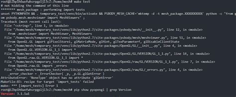 Issue With Pyopengl Library For Mesh Issue MPI IS Mesh GitHub