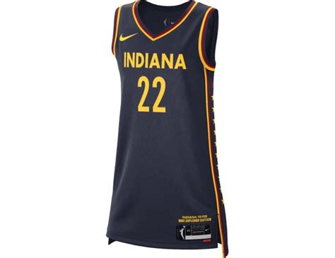 Nike Wnba Indiana Fever Caitlin Clark Dri Fit Jersey Women Blue C422