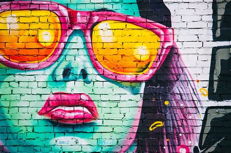 Hd Wallpaper Woman Street Wall Graffiti Brunette Wallpaper Flare