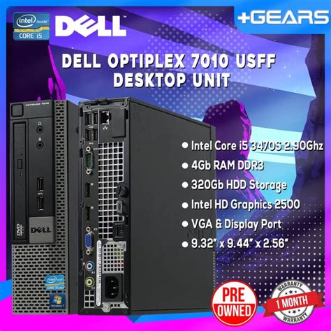 Dell Optiplex Usff Sff Ultra Slim Pc Intel Core I Rd Gen Gb Ram Ddr Gb Hdd We Also