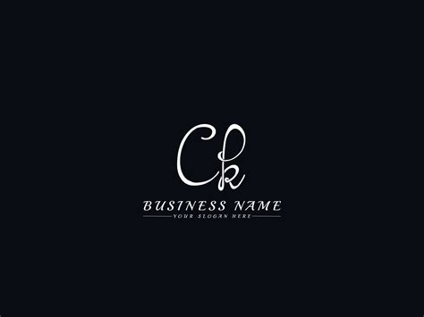 Initials Ck Kc Signature Logo Creative Ck Logo Letter Design 15366194 Vector Art At Vecteezy