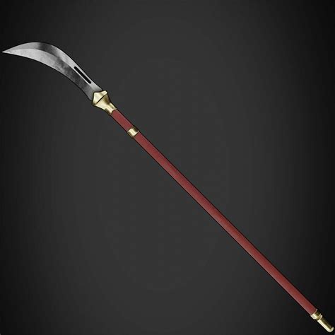💬 Maki Zenin Naginata Polearm Speer Für Cosplay・ Stl Datei Für 3d Druck
