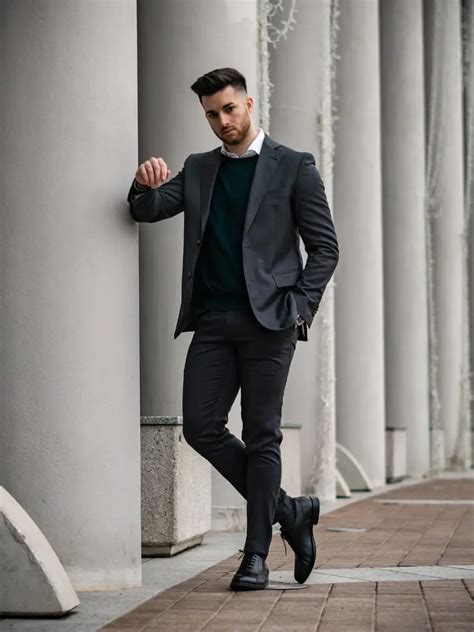 Classy Black Blazer Outfit Men Black Blazer Combination Tiptopgents