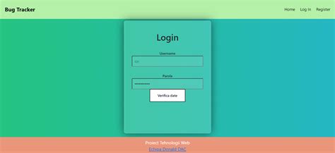 GitHub denisa iordache Proiect Bug tracking Proiectul reprezintă o platformă de gestionare a