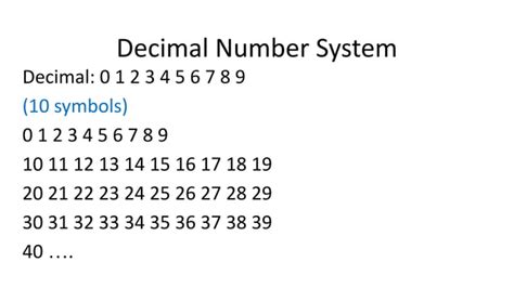 Lec 01number Systemdecimaloctalhexadecimalbinary Ppt
