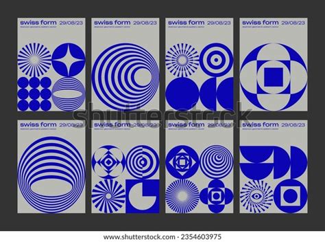 스위스식 디자인에서 영감을 받은 포스터 벡터 스톡 벡터로열티 프리 2354603975 Shutterstock