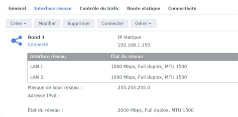 Aggrégation de ports bond ethernet DS Installation Démarrage et Configuration NAS Forum