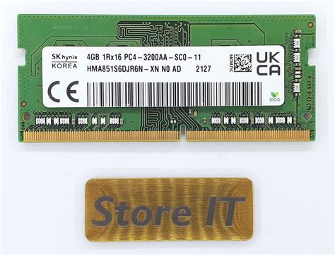 رم لپ تاپ 4 گیگ Hynix Ddr4 3200 شش ماه گارانتی استور آی تی فروشگاه