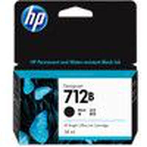 Hewlett Packard Cartridge Printer Inkjet 712 Black Original Baru 80 Ml