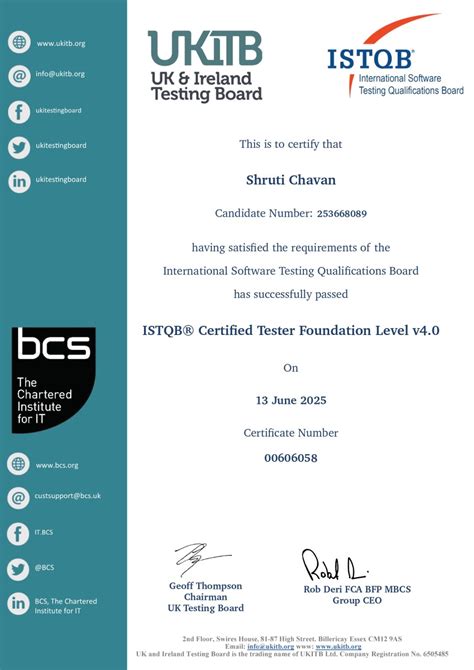 Istqb Softwaretesting Continuouslearning Certificationsuccess Qualityassurance Shruti