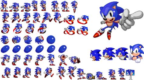 Sonic 2 Tep Sonic Sprite Sheet Improved By Samah70866 On Deviantart