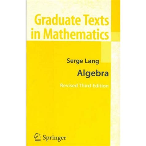 Algebra Serge Lang Lazada