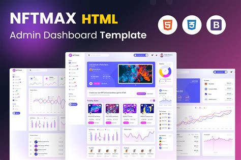 Free Admin And Dashboard Template For Nft Therichpost