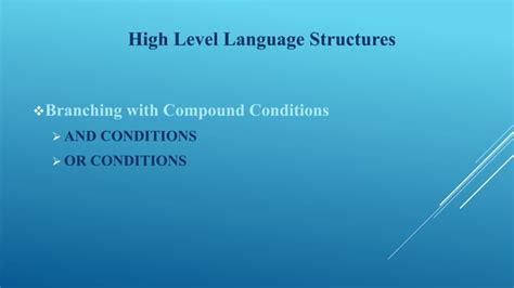Flow Control Instructions Pptx Programming Languages Computing