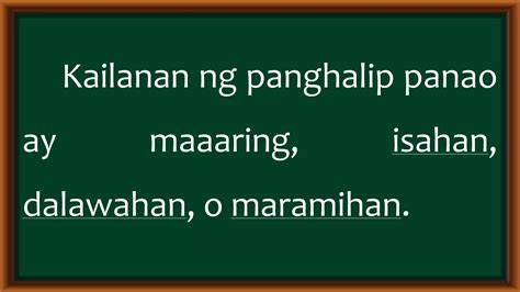 Kailanan Ng Panghalip Pptx