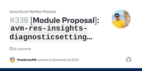 Module Proposal `avm Res Insights Diagnosticsetting` Tf · Issue