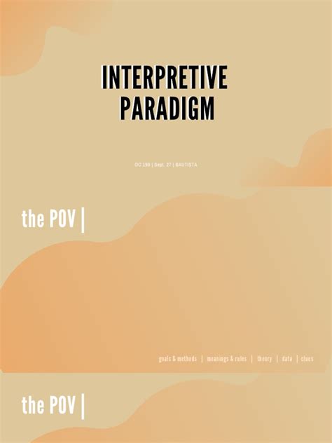 Interpretive Theory Pdf Qualitative Research Theory