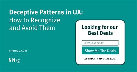 Deceptive Patterns In Ux How To Recognize And Avoid Them