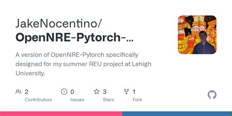 Github Jakenocentino Opennre Pytorch Enhanced A Version Of Opennre Pytorch Specifically