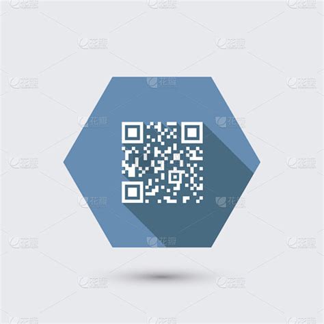 带有长长的阴影矢量现代平面图标