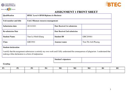 487 assignment 1 frontsheet 2020 2021 assignment 1 front sheet