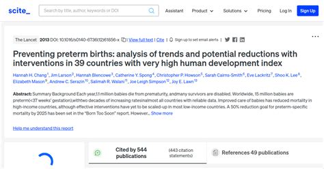 Preventing Preterm Births Analysis Of Trends And Potential Reductions With Interventions In 39