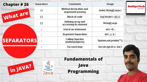 26 What Are Separators In Java Symbols To Define The Structure