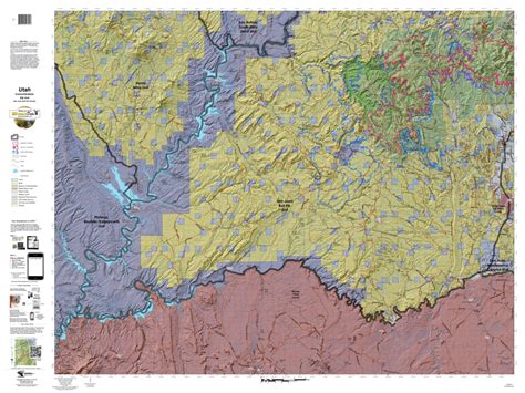 San Juan Bull Elk South Utah Elk Hunting Unit Map With Land Ownership And Concentrations By