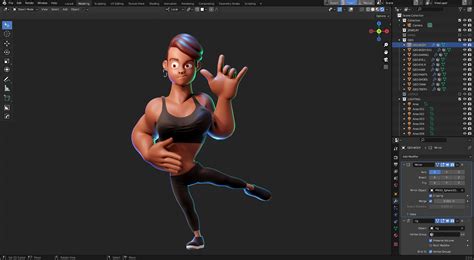 Pack 5 Rigged Gymer Characters In Blender Superhive Formerly Blender