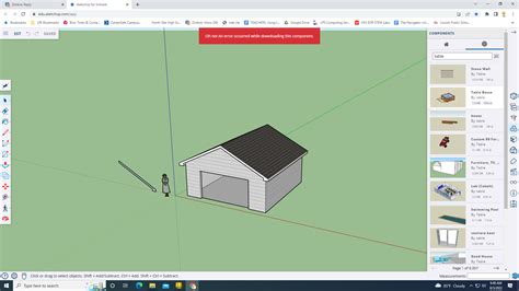 sketchup for schools components 3d warehouse error sketchup for