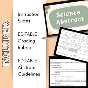 Writing A Science Abstract By Morris In The Middle TPT