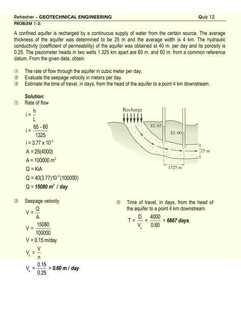 SOLUTION Geotechnical Engineering Practice Quiz With Answer And Solution Quiz Studypool