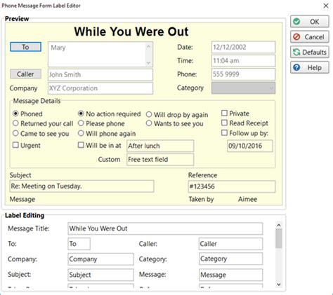 Label Editor