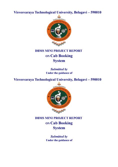 dbmsfinal 1 dbms mini project report visvesvaraya technological university belagavi